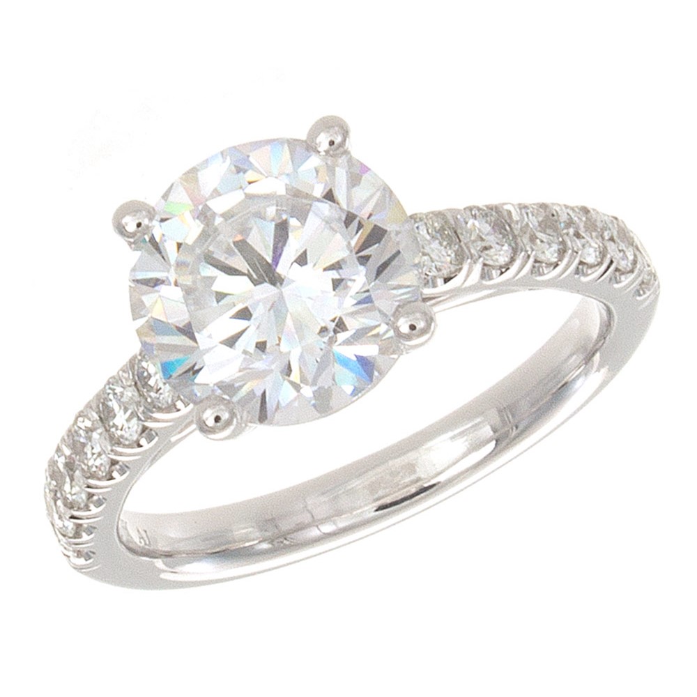 Solomon Brothers Collection Cathedral Pave Diamond